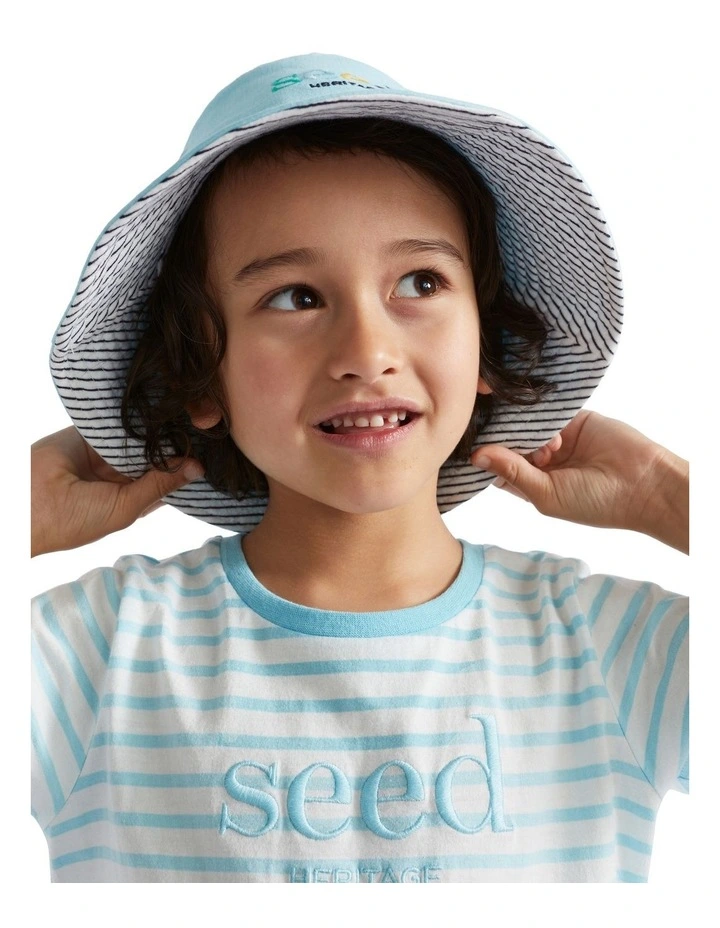 Seed Heritage Bucket Hat in Blue | MYER