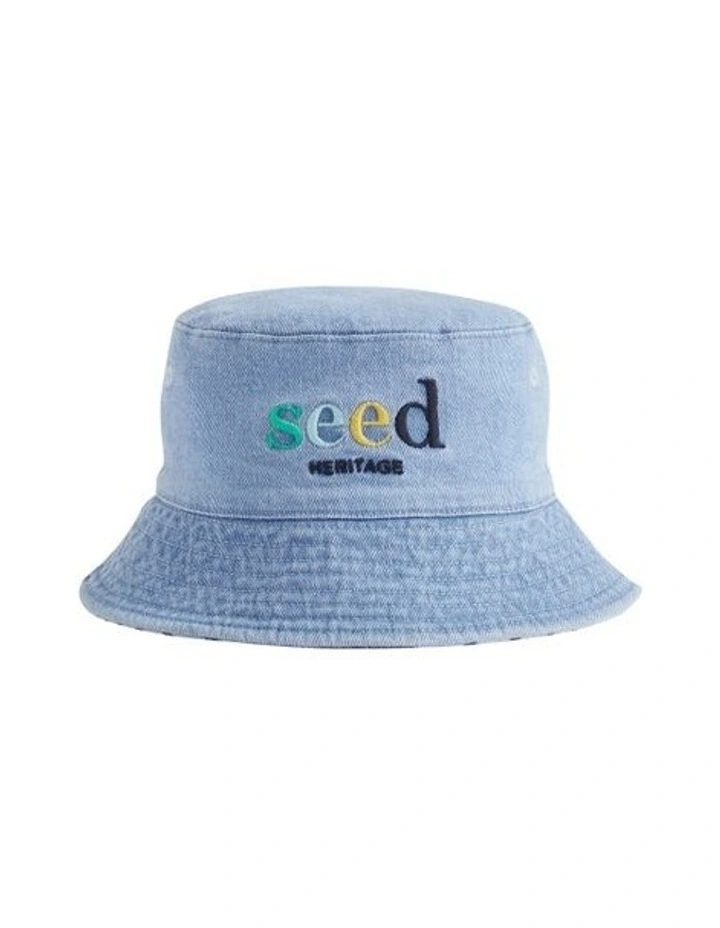 Seed Heritage Bucket Hat in Chambray | MYER