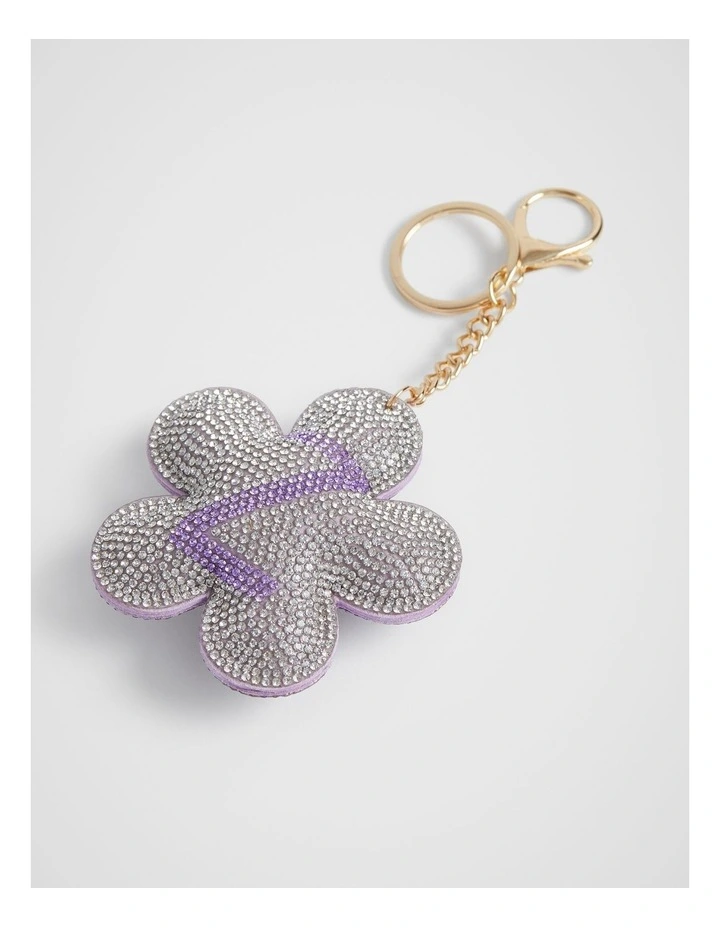 Seed Heritage Daisy Initial "Z" Keyring in Purple | MYER