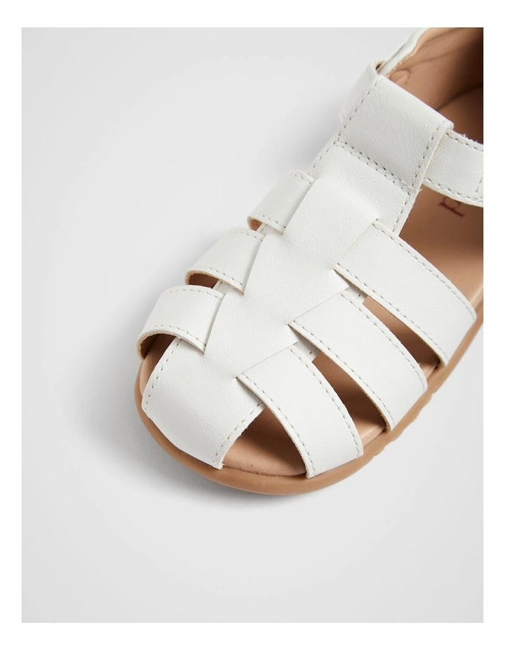 Seed Heritage Cage Sandal in White | MYER