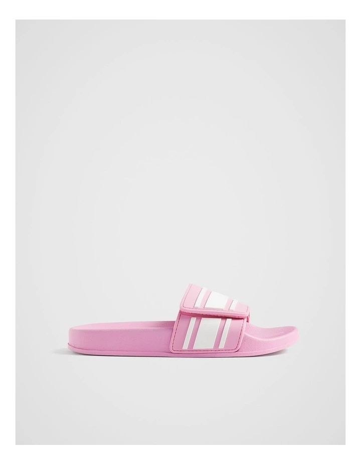 Seed Heritage Stripe Rubber Slide in Candy Pink | MYER