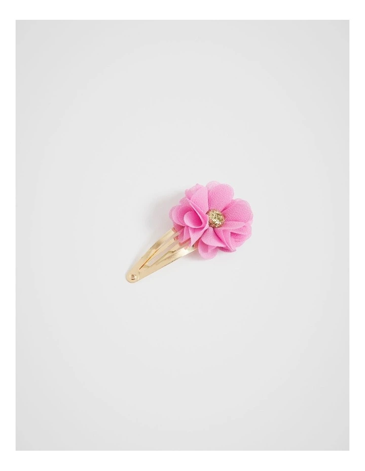 Seed Heritage Chiffon Flower Snap Clip in Lily | MYER