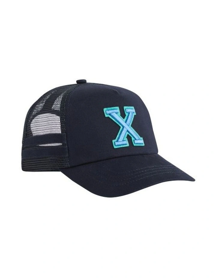 Seed Heritage Initial "X" Cap in Navy | MYER