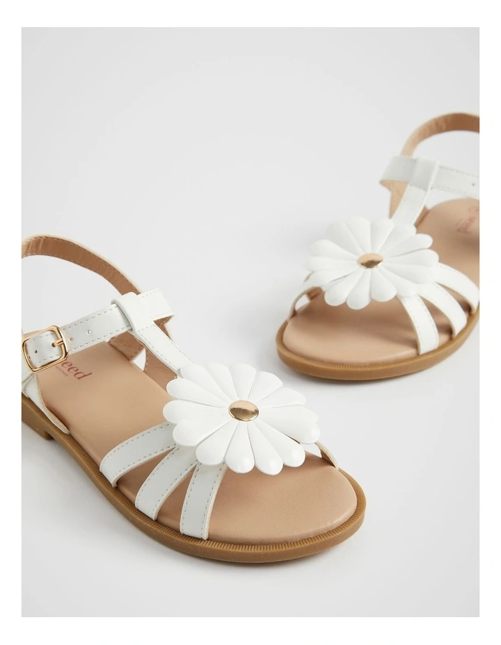 Seed Heritage Daisy Sandal in White | MYER