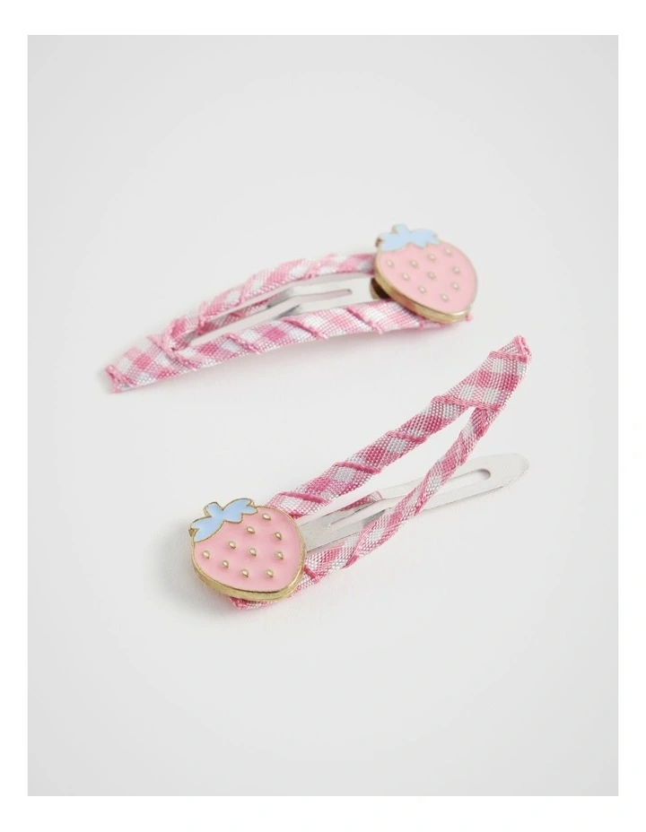 Seed Heritage Strawberry Grosgrain Snaps in Candy Pink | MYER