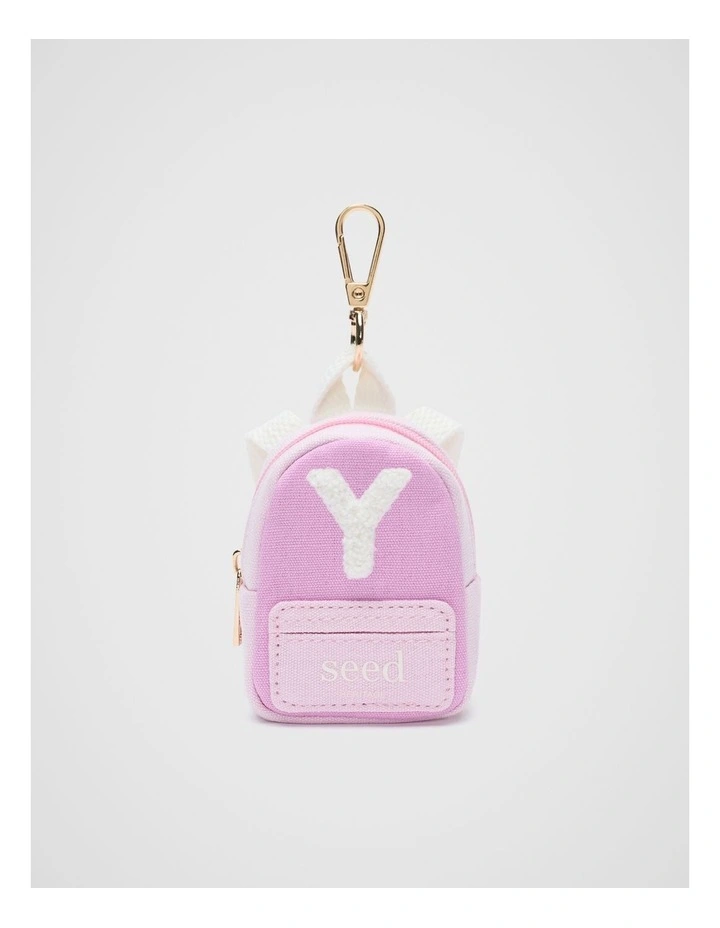 Seed Heritage Initial Y Mini Backpack Keyring in Multi | MYER