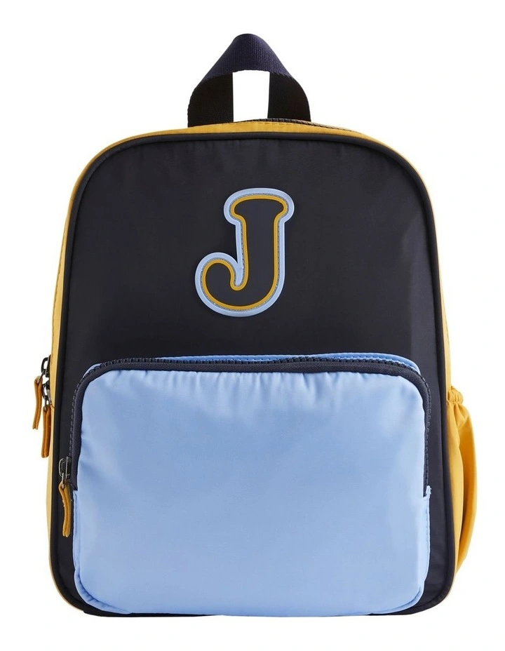 Seed Heritage Colour Block Initial "J" Backpack in Multi | MYER