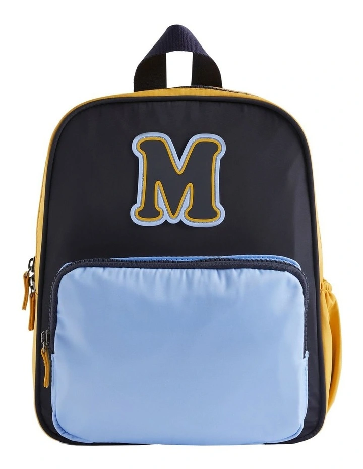 Seed Heritage Colour Block Initial "M" Backpack in Multi | MYER