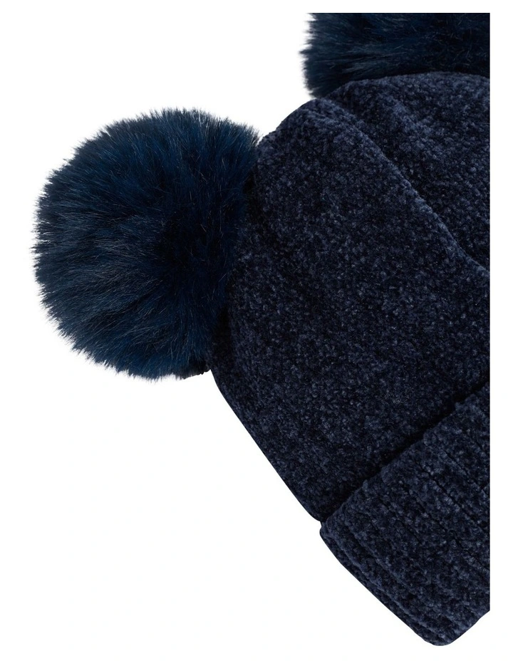 Seed Heritage Chenille Initial "N" Beanie in Navy | MYER