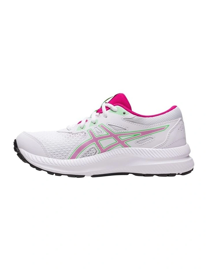Asics Contend 8 Grade School Sport in White | MYER