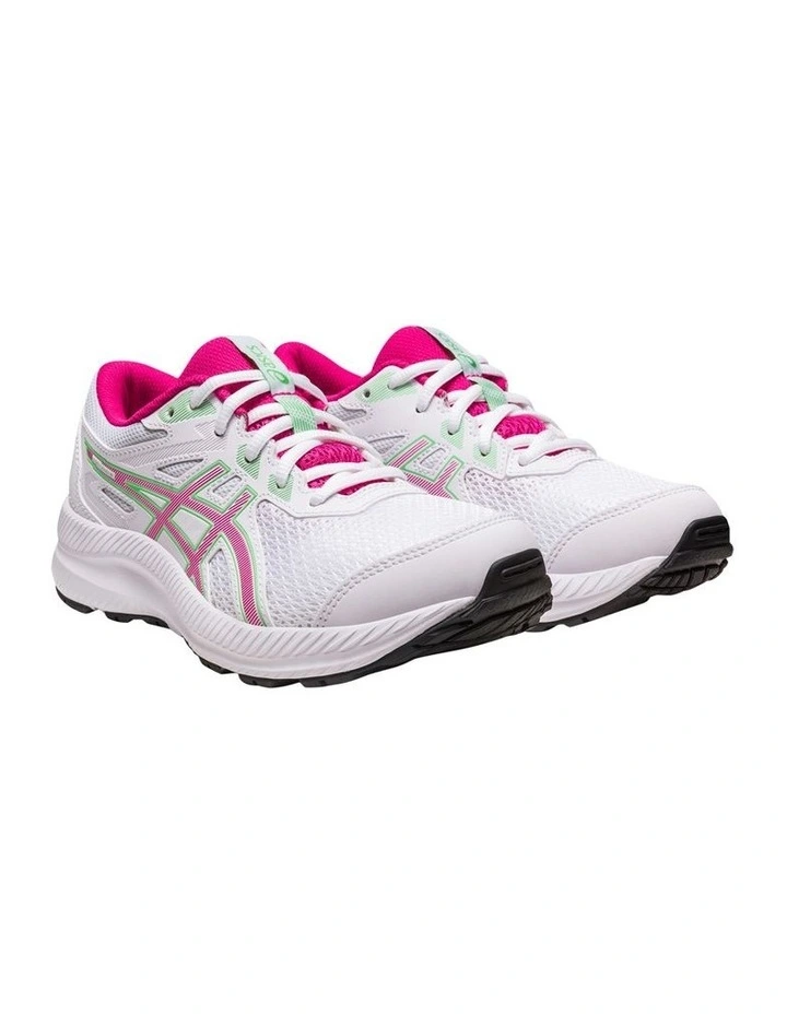 Asics Contend 8 Grade School Sport in White | MYER