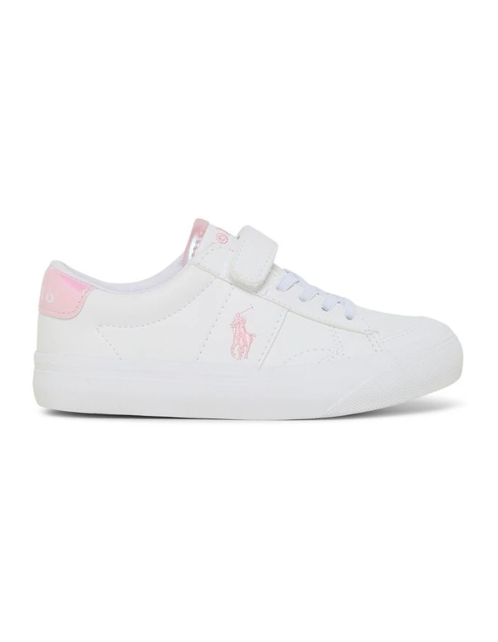 Ralph Lauren Riley Pre-School Youth Sneakers in White | MYER