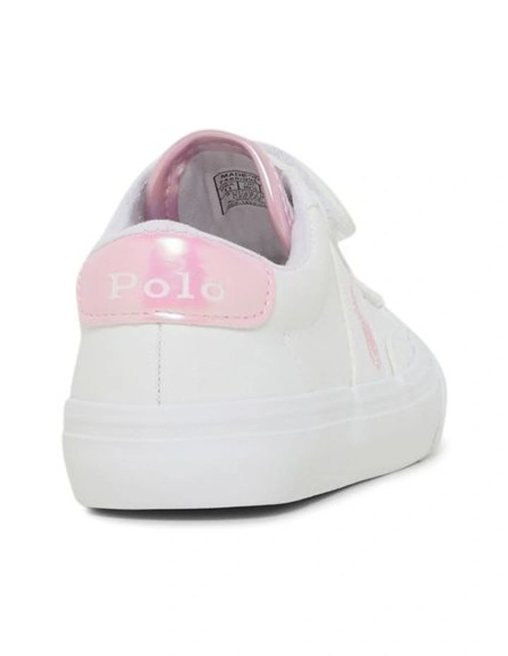 Ralph Lauren Riley Pre-School Youth Sneakers in White | MYER