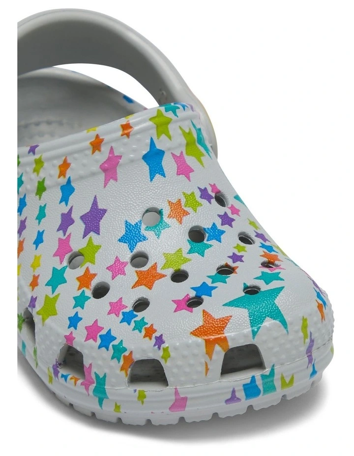 Crocs Classic Clog Dance Party Youth Sandals in White | MYER