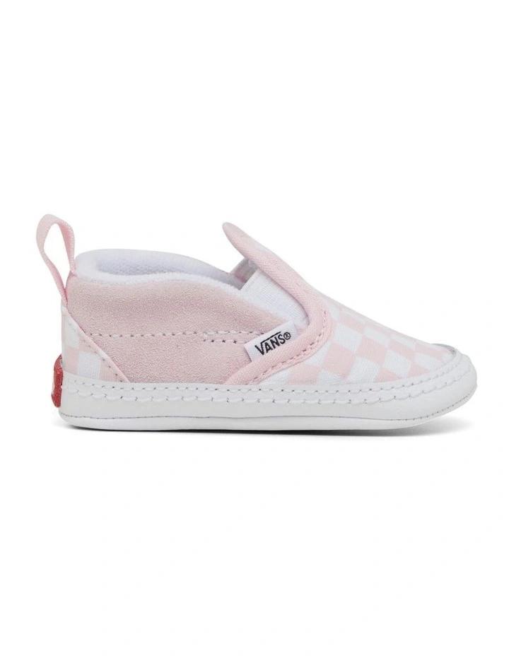 Vans Classic Slip On V Crib Prewalker in Pink | MYER