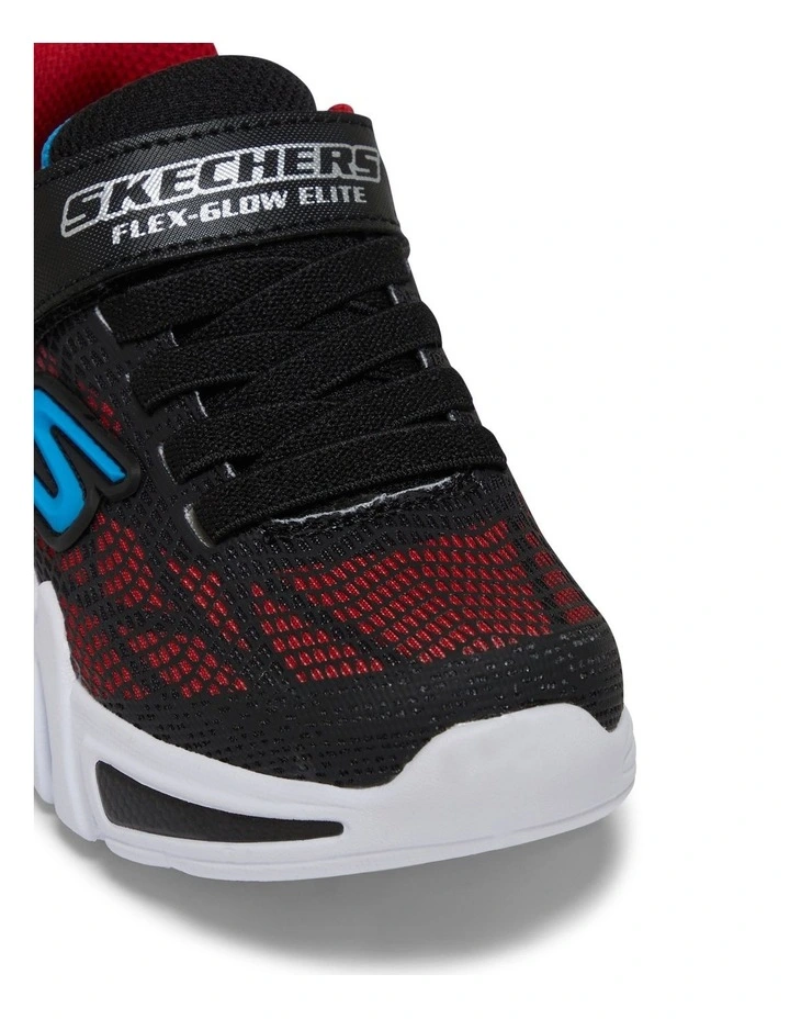 Skechers Flex Glow Elite Vorlo Youth Sneakers in Black | MYER