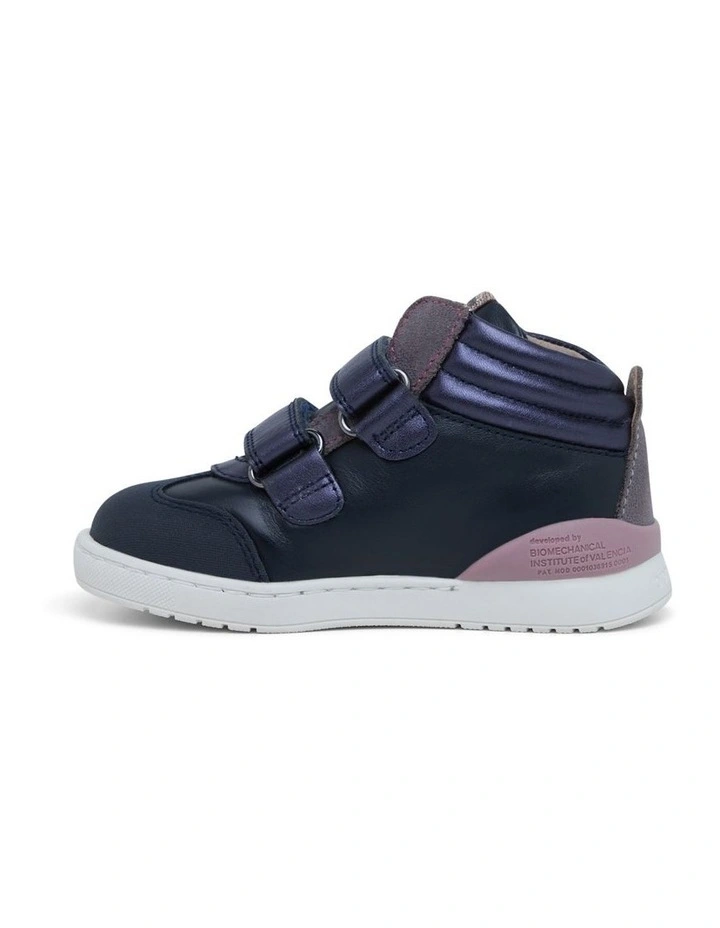 Biomecanics Bioevolution Botin Self-Fastening Leather Boots in Navy | MYER