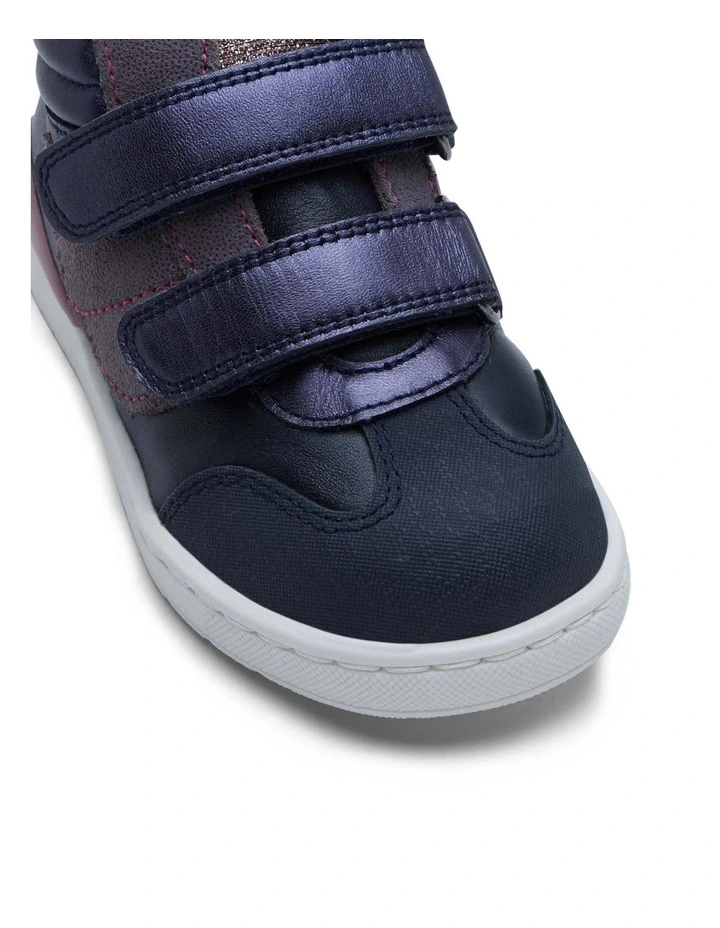 Biomecanics Bioevolution Botin Self-Fastening Leather Boots in Navy | MYER