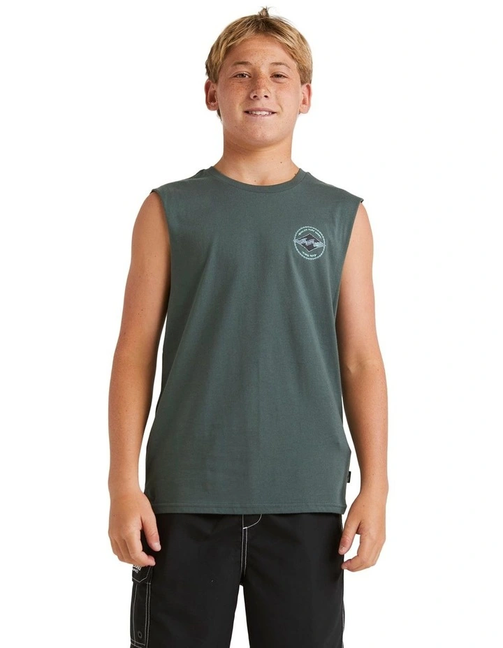 Billabong Rotor Diamond Tank Top (8-16 Years) in Black | MYER
