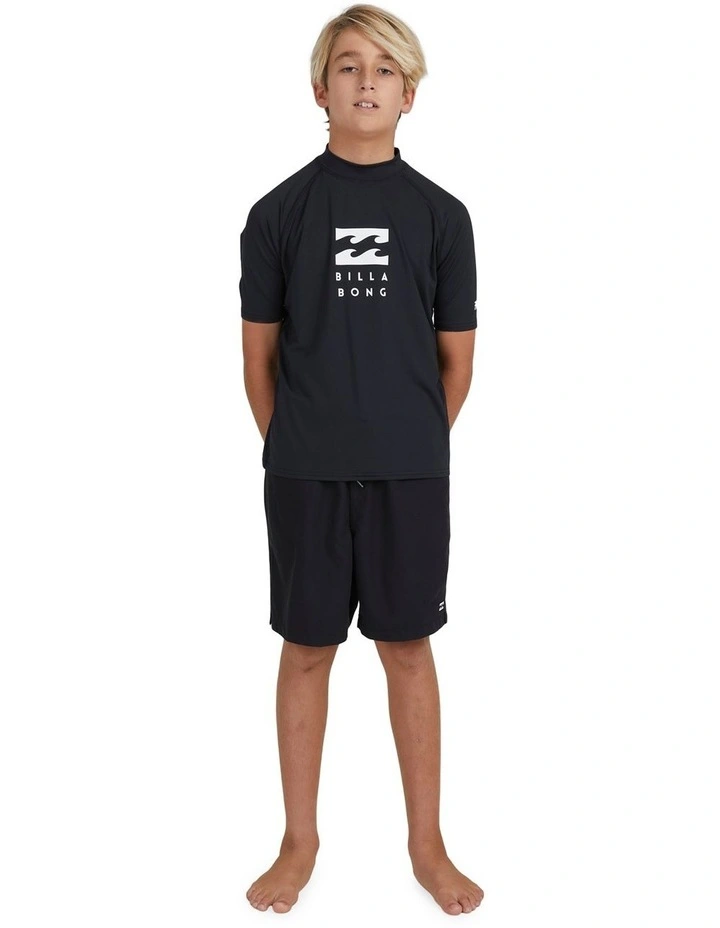 Billabong Union Rash Vest in Black | MYER