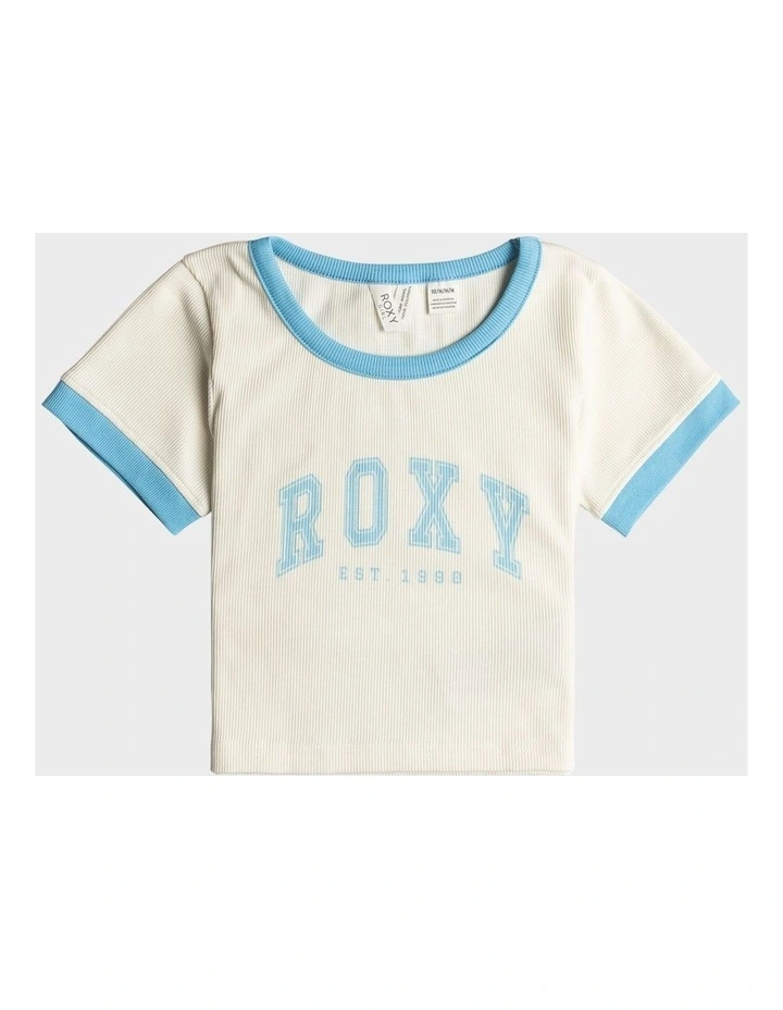 Roxy Hey Yeah Yeah Short Sleeves T-shirt in White | MYER