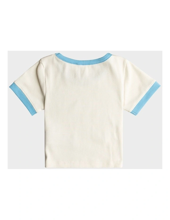 Roxy Hey Yeah Yeah Short Sleeves T-shirt in White | MYER
