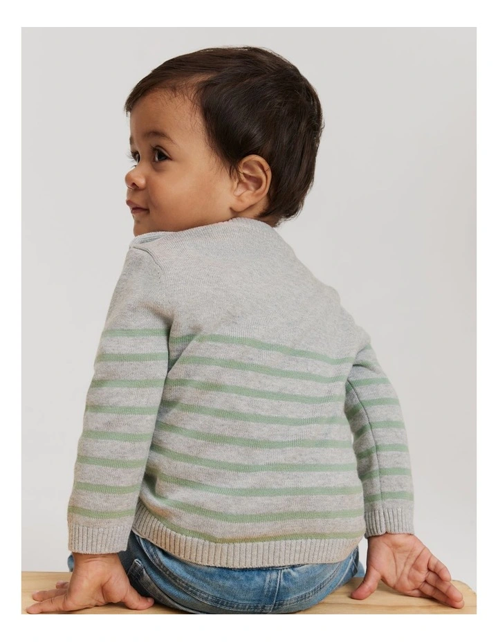 Country Road Classic Stripe Knit Top in Fern | MYER