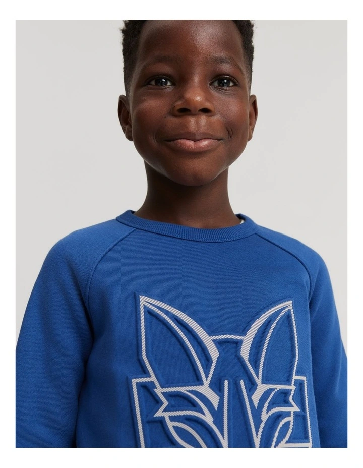 Country Road Fox Embossed Sweat in Blue Night | MYER