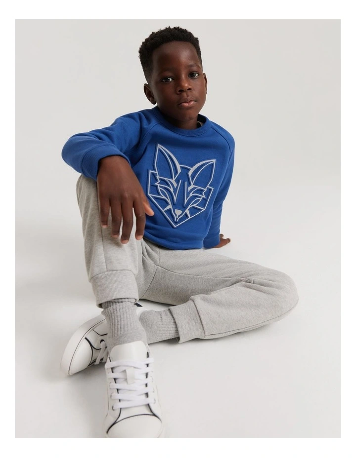 Country Road Fox Embossed Sweat in Blue Night | MYER