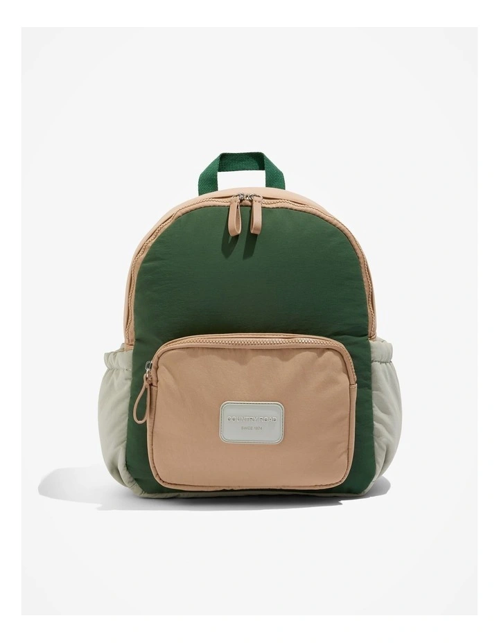 Country Road Recycled Nylon Backpack in Khaki Green | MYER