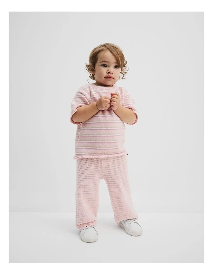 Country Road Knit T-shirt In Mineral Pink | MYER