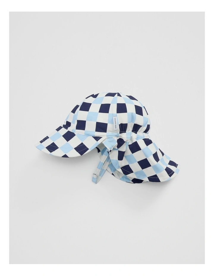 Country Road Check Swim Cap in Navy | MYER