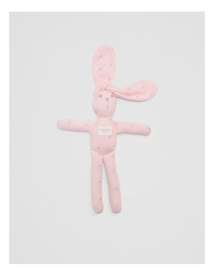 Country Road Organically Grown Cotton Rib Bunny in Pink Berry | MYER