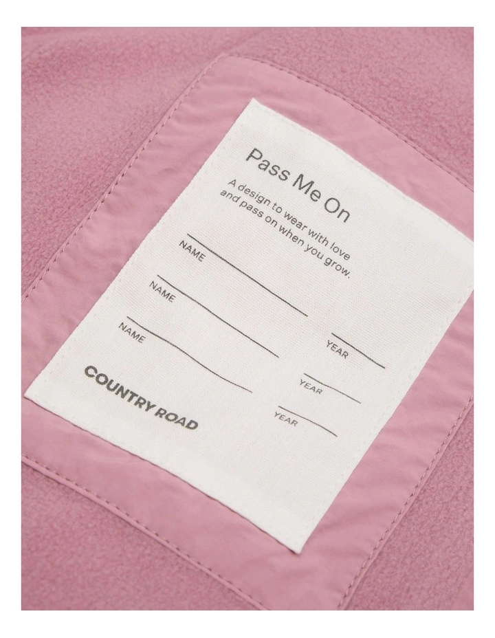 Country Road Longline Hood Puffer in Berry | MYER