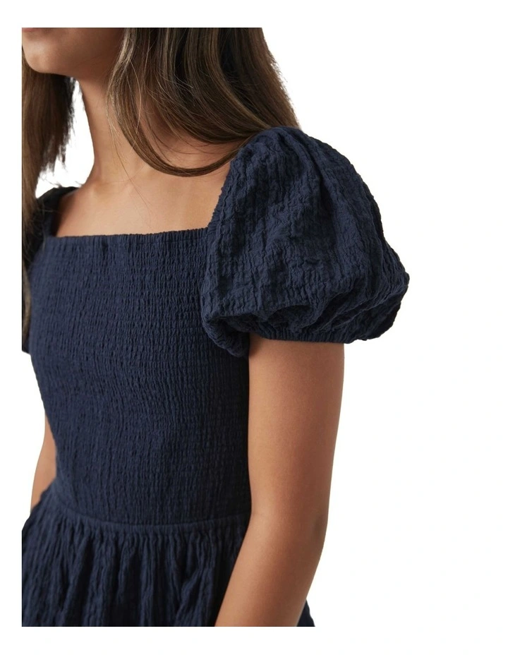 Decjuba Kids Maude Mini Dress in Midnight Navy | MYER