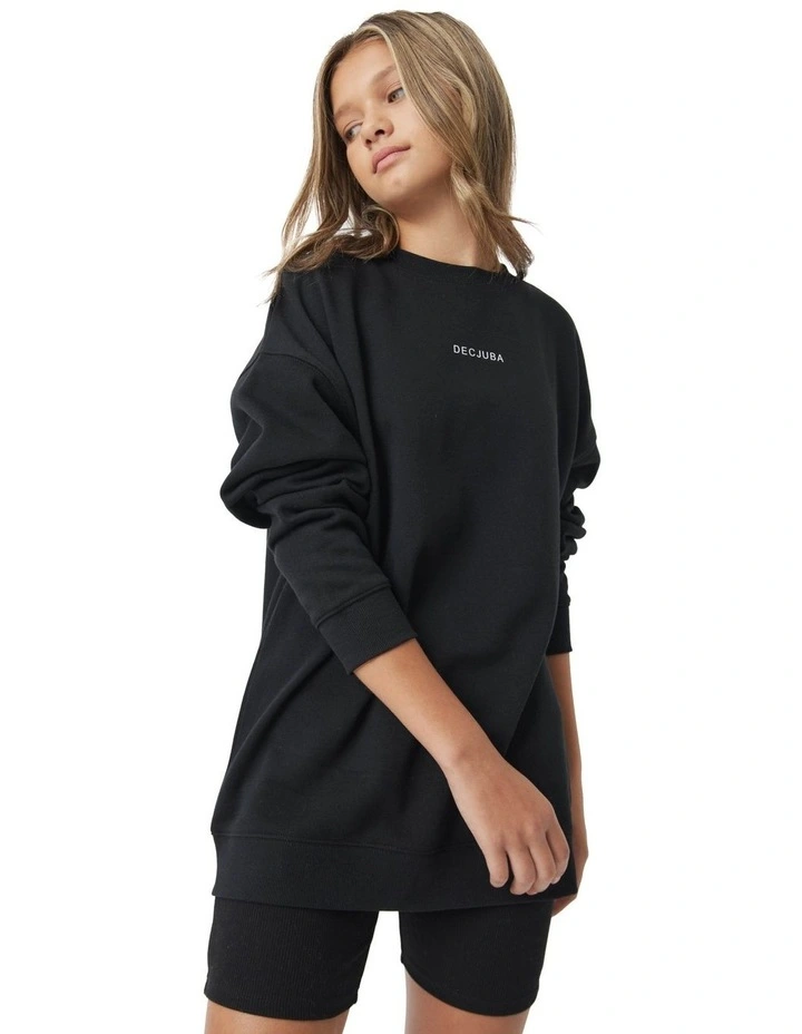 Decjuba Kids 90's Crew in Black | MYER