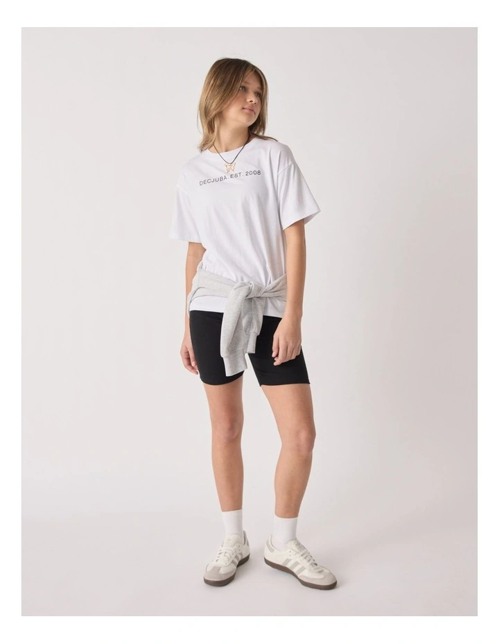 Decjuba Kids Decjuba Logo Tee in White | MYER