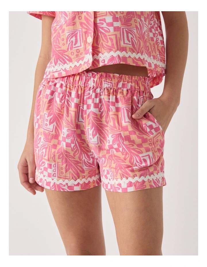 Decjuba Kids Nicola Ric Rac Short in Pink | MYER