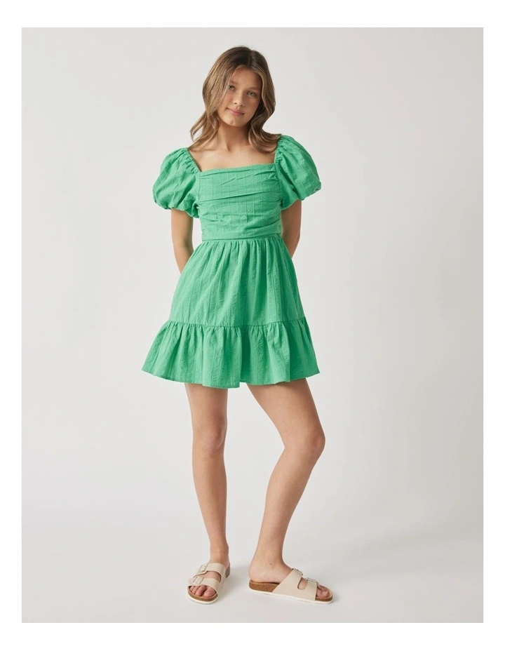 Decjuba Kids Melody Mini Dress in Tropical Green | MYER
