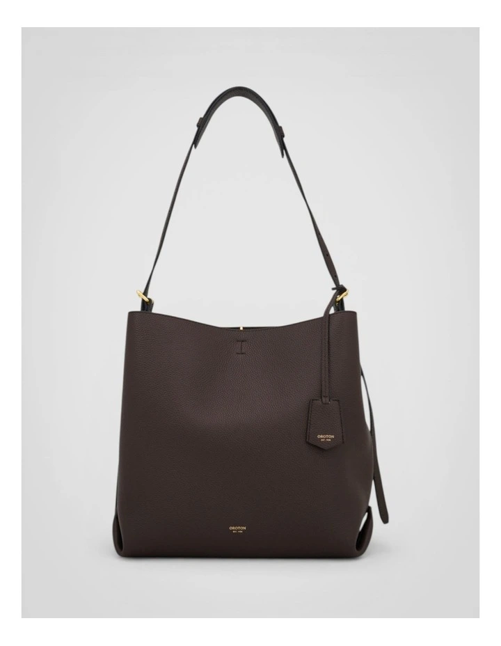 Oroton Margot Hobo in Dark Chocolate | MYER