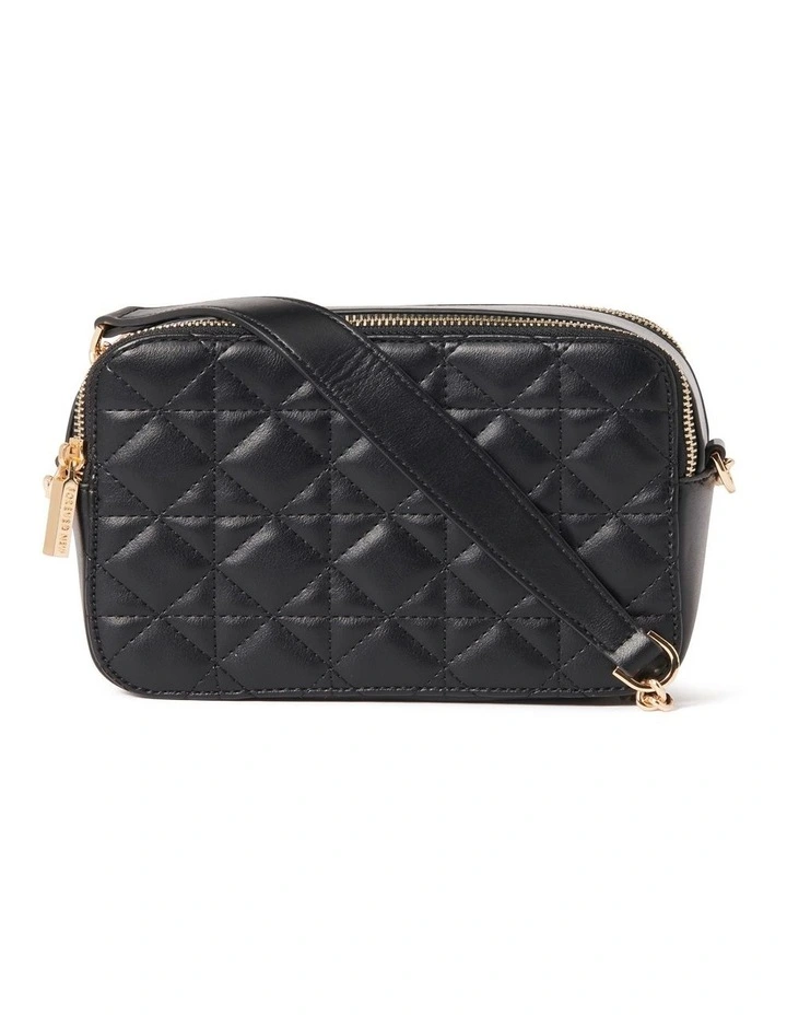 Forever New Elena Quilted Camera Bag in Black | MYER