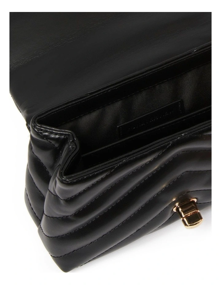 Forever New Heather Weave Top Handle Bag in Black | MYER