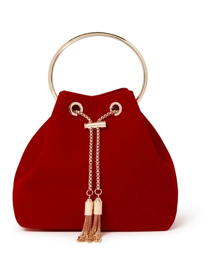 Forever New Signature Charlie Chain Metal Handle Bag in Red | MYER