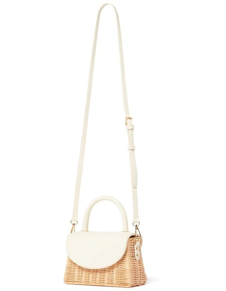 Forever New Paige Mini Basket in Ivory | MYER