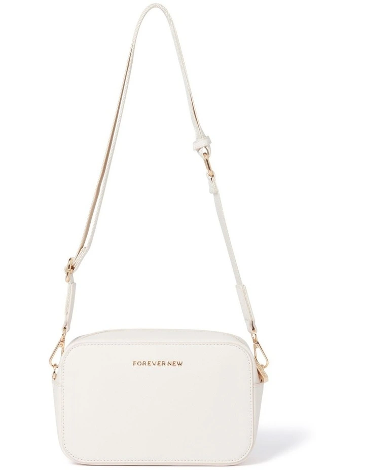 Forever New Eva Camera Multi Strap Bag in White | MYER