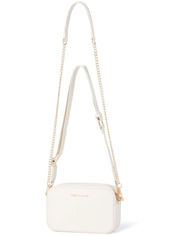 Forever New Eva Camera Multi Strap Bag in White | MYER
