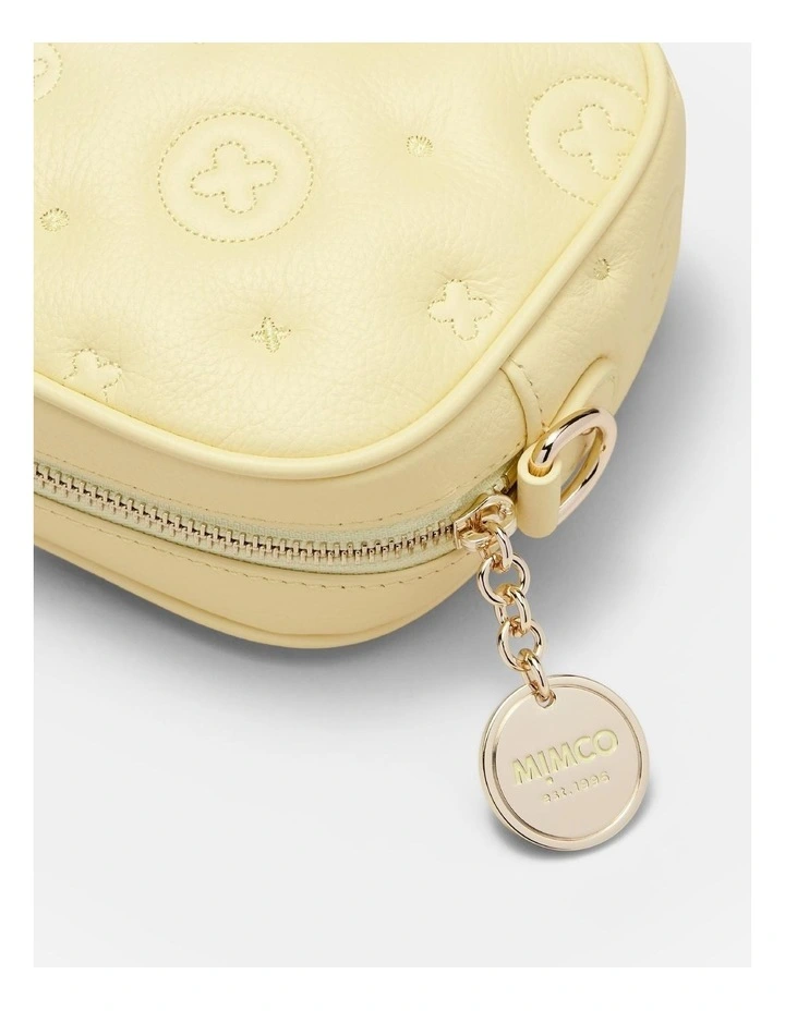 Mimco Flashback Leather Crossbody Bag in Lemon Crush | MYER