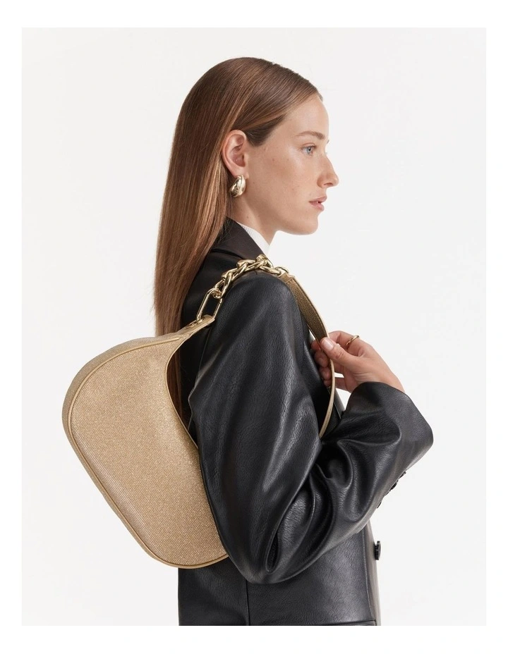 Mimco Metropolis Shoulder Bag In Light Gold | MYER