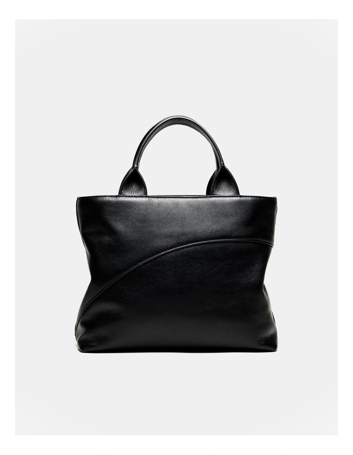 Mimco Solar Mini Tote Bag in Black Silver | MYER