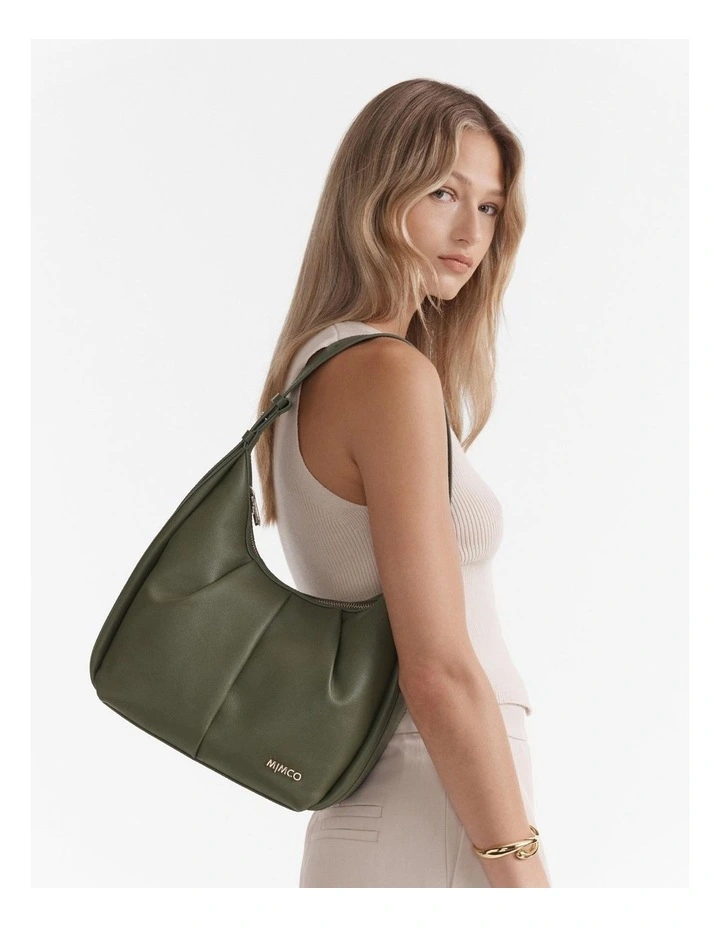 Mimco Donna Small Zip Hobo Bag in Sage | MYER
